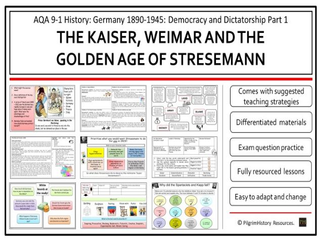 Germany 1890-1945 Democracy and Dictatorship Bundle Part 1 | Teaching ...