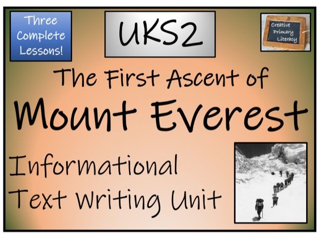 UKS2 Geography - Mount Everest Reading Comprehension & Informational ...