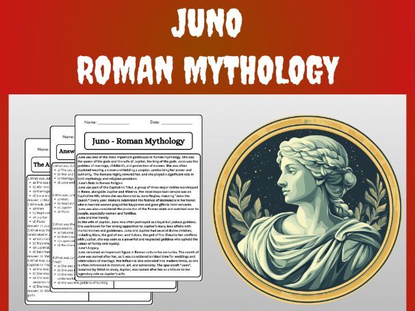 Juno - Roman Mythology Reading Comprehension Passages & Questions ...