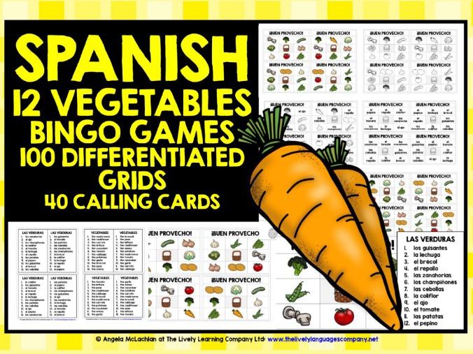 Vegetables Word Search Spanish 1