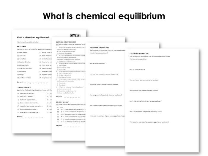 Equilibrium Equation Chemistry
