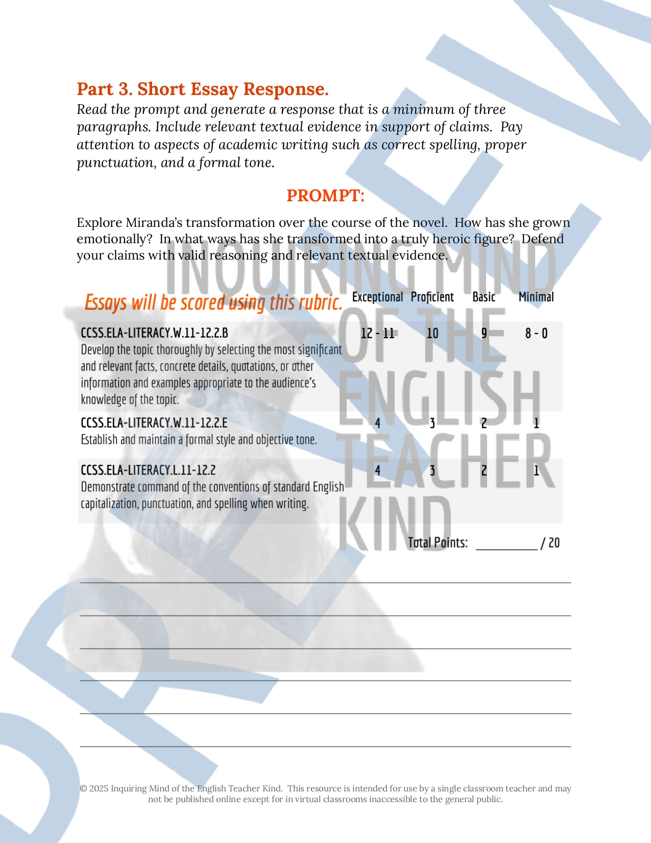 Life As We Knew It by Susan Beth Pfeffer Test and Answer Key | Teaching ...