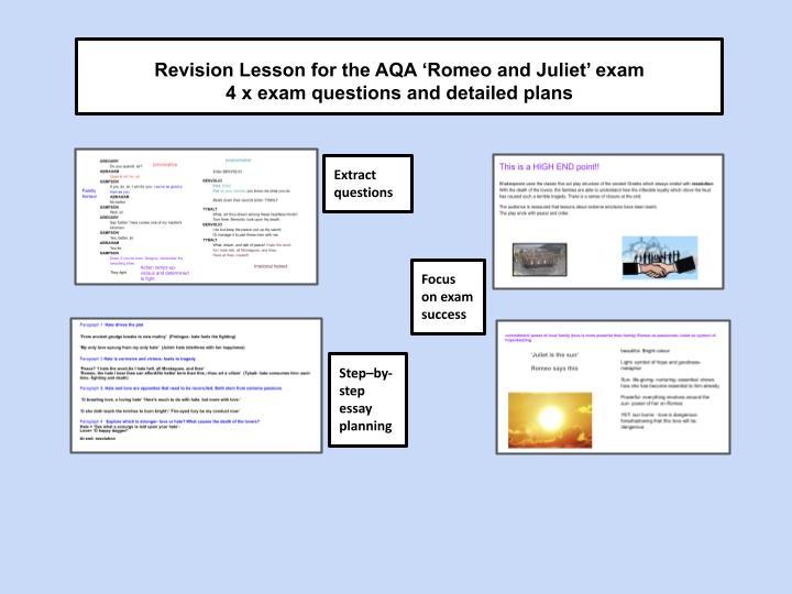 'Romeo and Juliet': AQA exam questions and plans | Teaching Resources