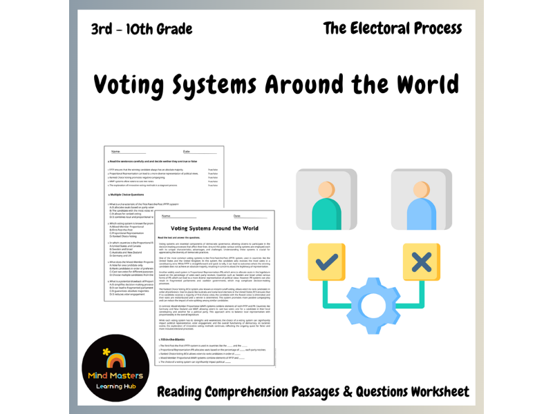 Voting Systems Around the World Reading Comprehension Passages ...