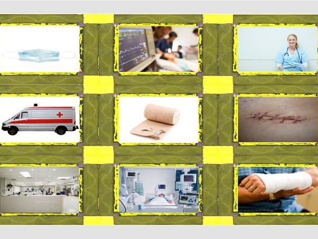 Hospitals and Injuries 6 Spanish Photo Game Bundle | Teaching Resources