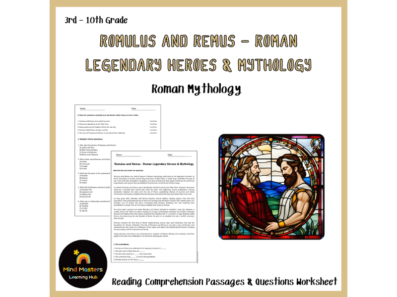 Romulus and Remus - Roman Legendary Heroes & Mythology Reading ...