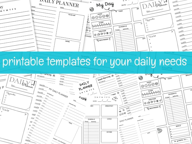 Stay Organized and Productive with Printable Daily Planner Templates ...