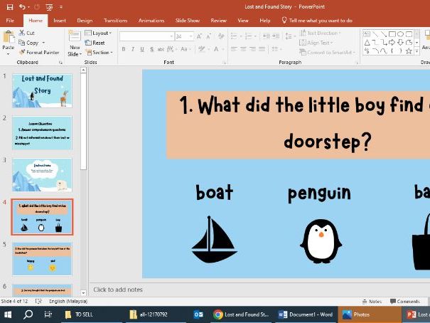 Lost and Found Comprehension Questions plus "Missing" Poster | Teaching ...