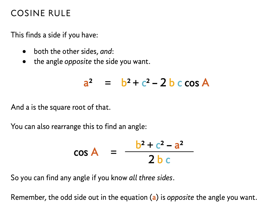 Trigonometry simple and extended, colour and black and white revision ...