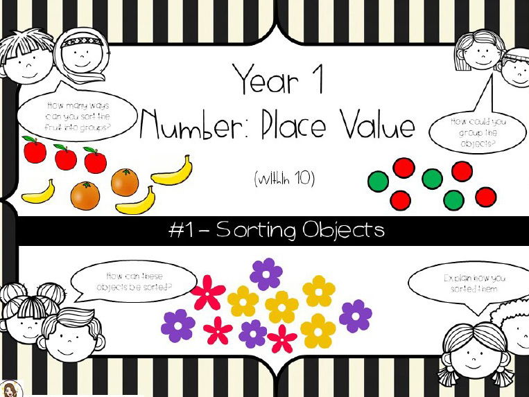 Year 1 Place Value Sorting Objects Teaching Resources