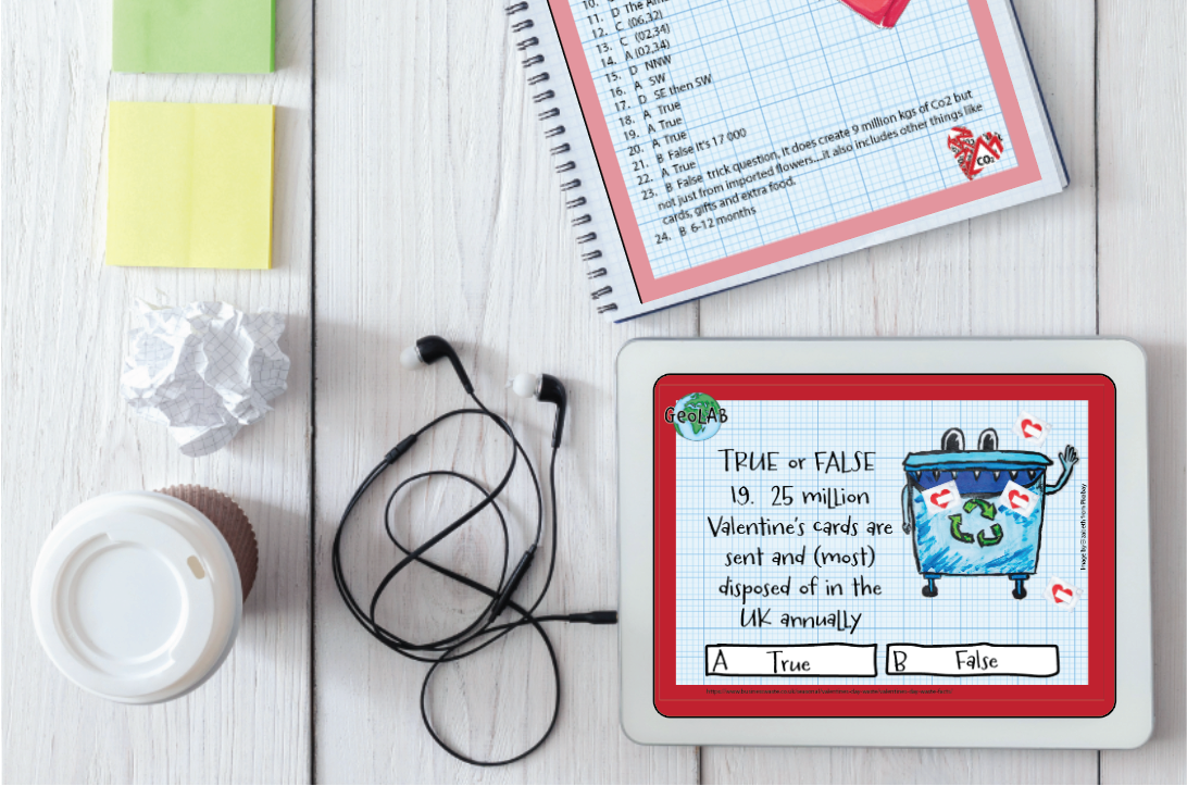 Valentine's Day Geography Quiz | Teaching Resources