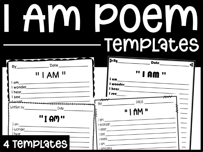 Blank - I Am Poem - Templates | Teaching Resources