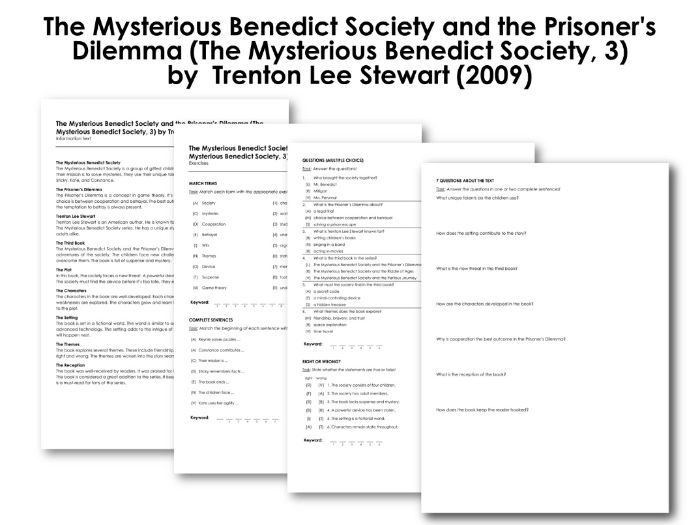 The Mysterious Benedict Society and the Prisoner's Dilemma (The ...