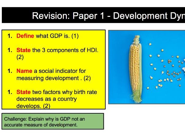 Development Dynamics Revision | Teaching Resources