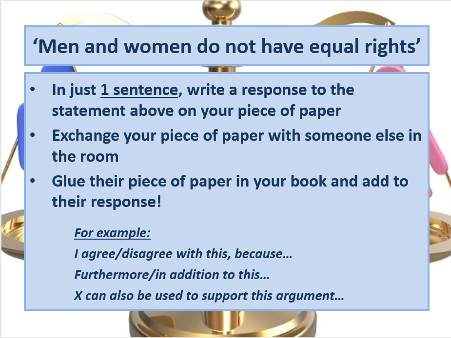 Gender Equality Lesson (mosque, church, women as leaders) | Teaching ...