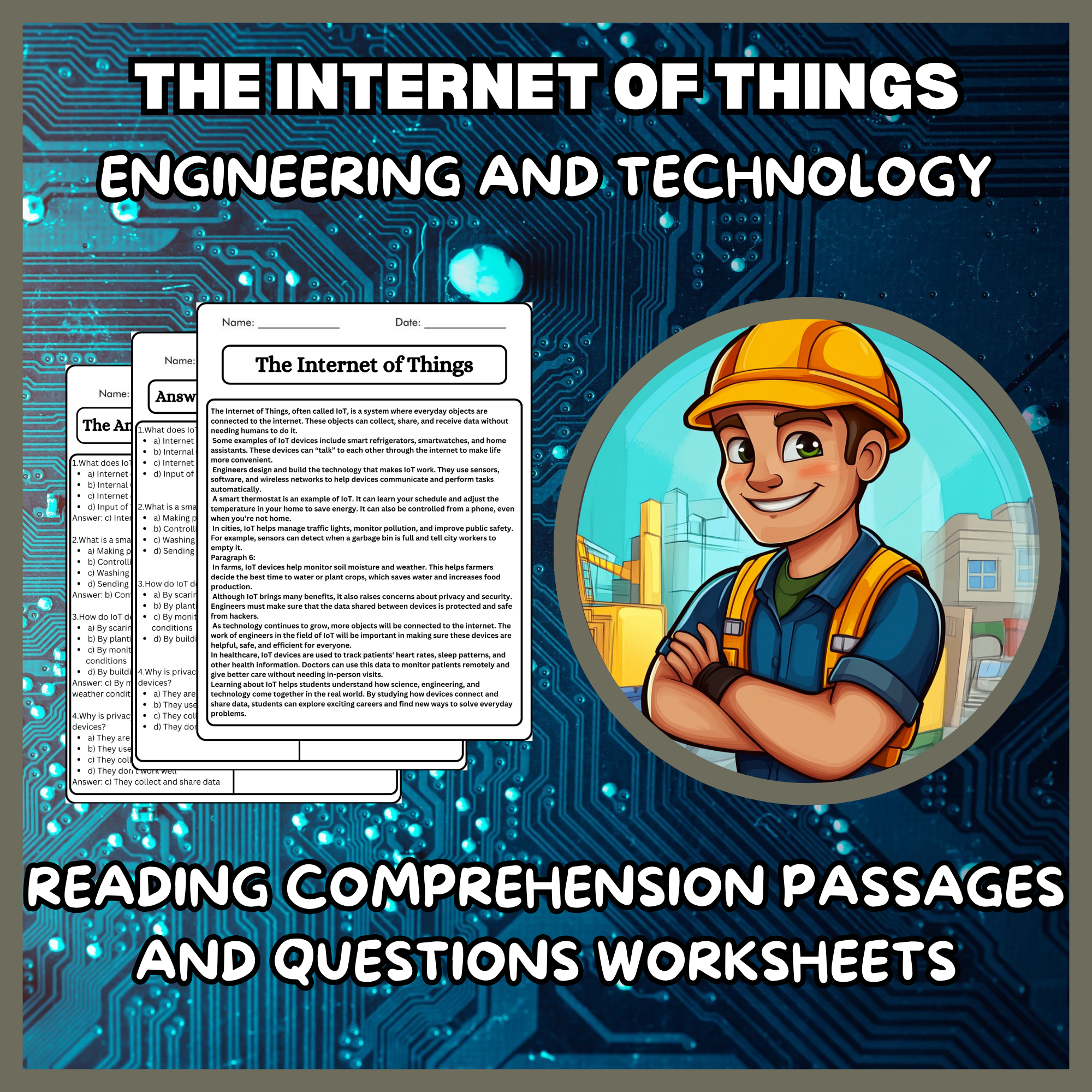 The Internet of Things Reading Comprehension Passages & Questions ...
