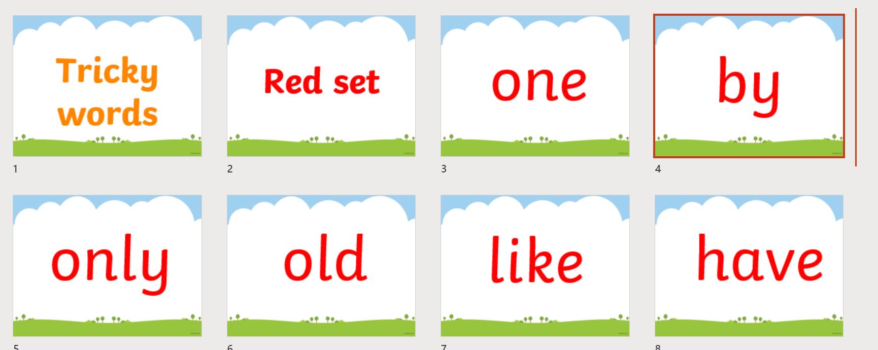 Jolly Phonics Tricky Words - Red Set Worksheet and PPT (inPrint ...