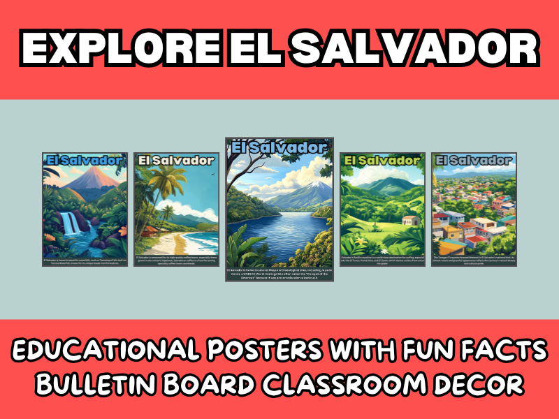 Explore El Salvador – Educational Posters with Fun Facts | Bulletin ...