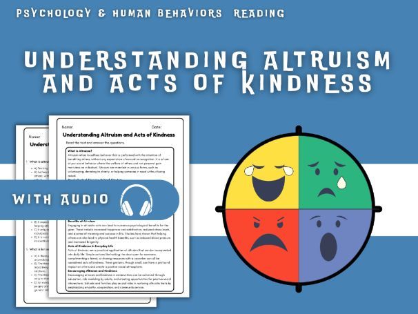 Understanding Altruism and Acts of Kindness -Psychology and Human ...