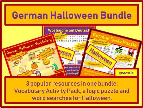 German - Halloween BUNDLE of activities | Teaching Resources