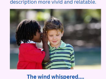 Personification Display Poster | Teaching Resources