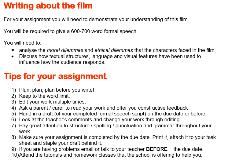 English Film Study Resource: Remember the Titans (2000) booklet ...