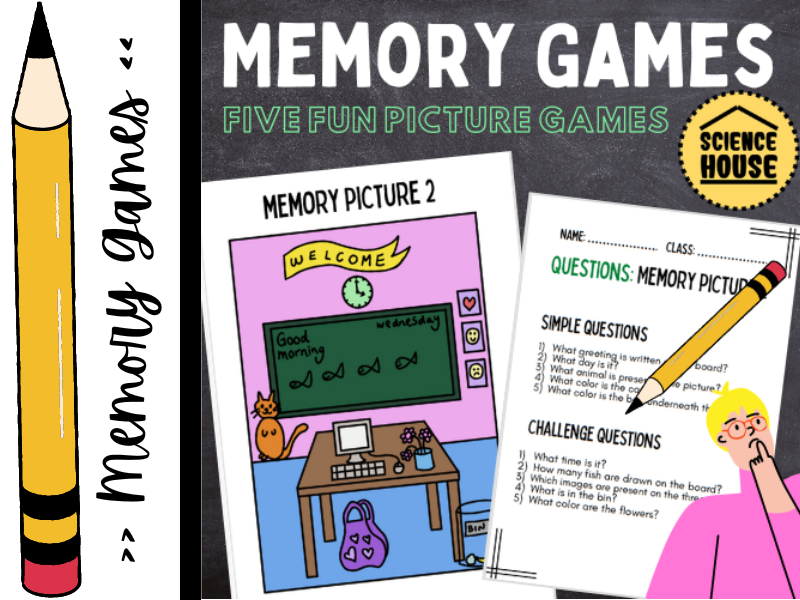 Memory Game Pictures Teaching Resources