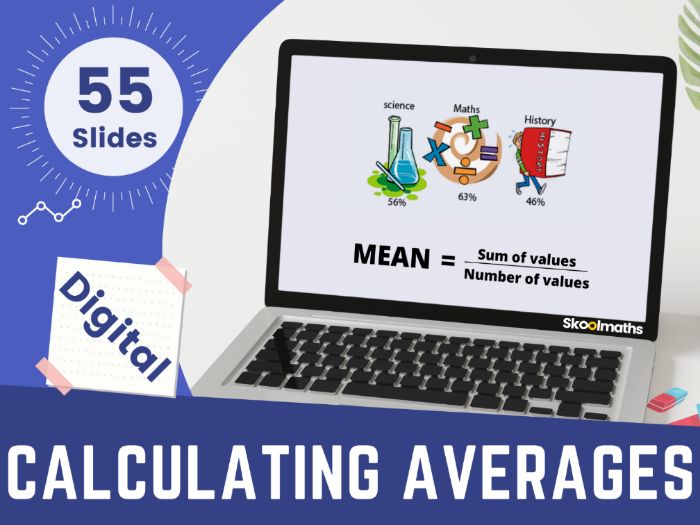Calculating Averages - GCSE (1-9) Digital Maths Lesson and Activities ...