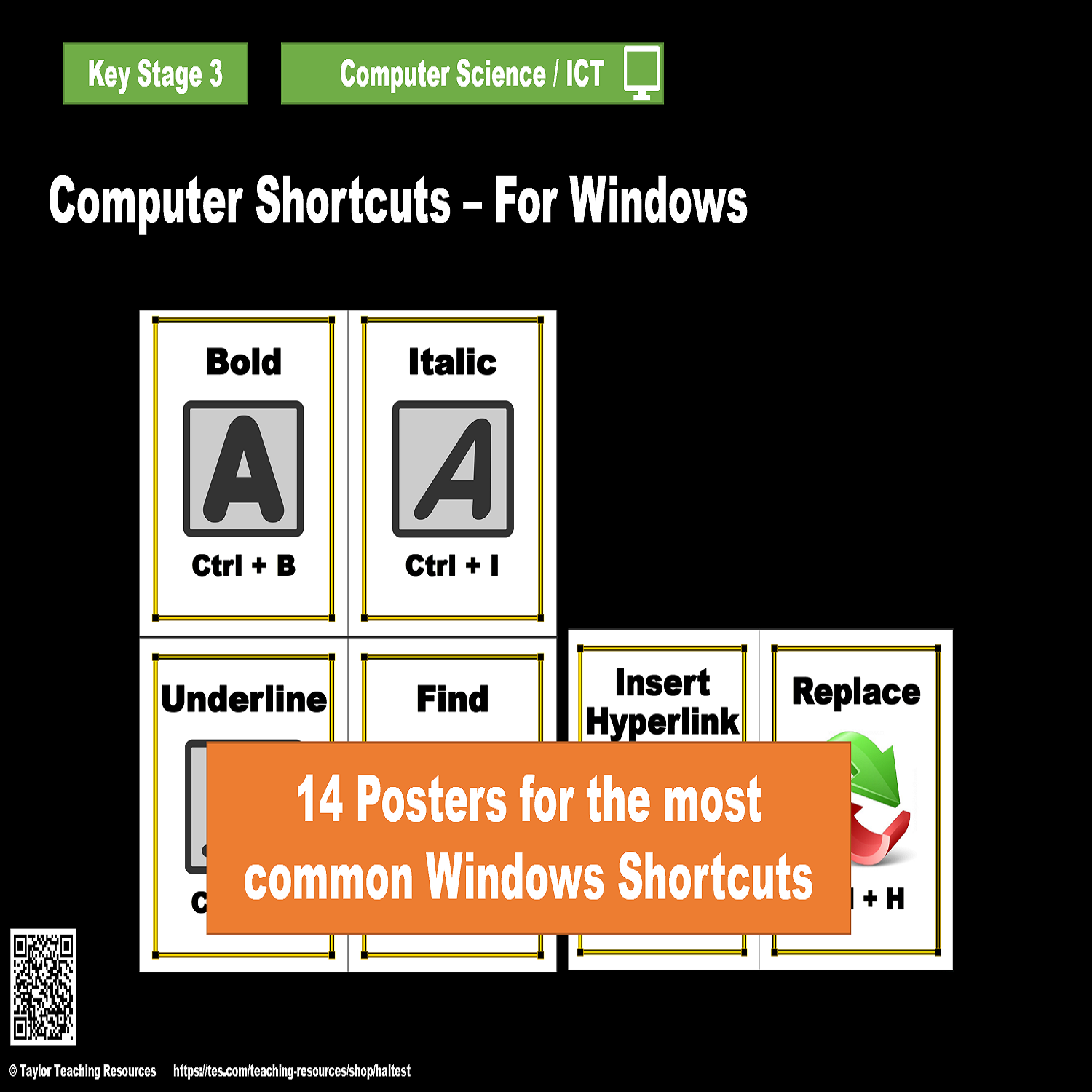 Keyboard Shortcuts Posters (Windows) - KS3 Computer Science and ICT ...