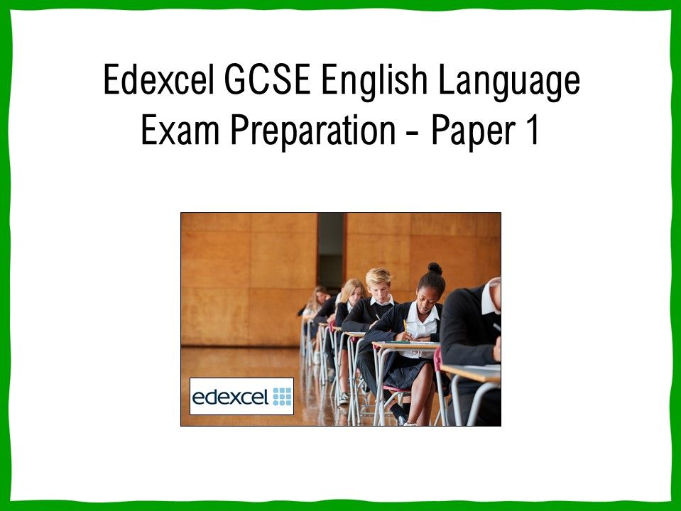 Edexcel GCSE English Language Exam Preparation Bundle Paper 1