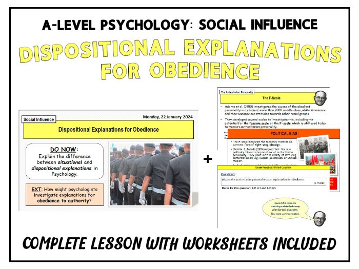 A-LEVEL PSYCHOLOGY - SOCIAL INFLUENCE TOPIC [COMPLETE TOPIC] | Teaching ...