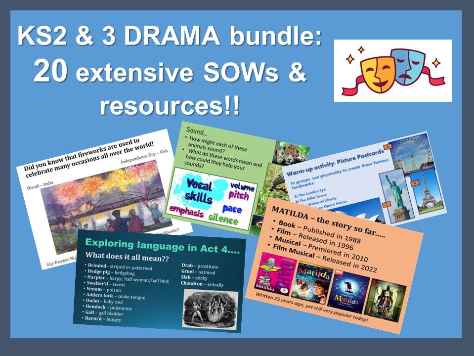 Secondary storymaking resources