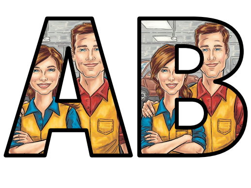 Mechanics Dramatic Role Play Center Area Lettering Set Display Title ...