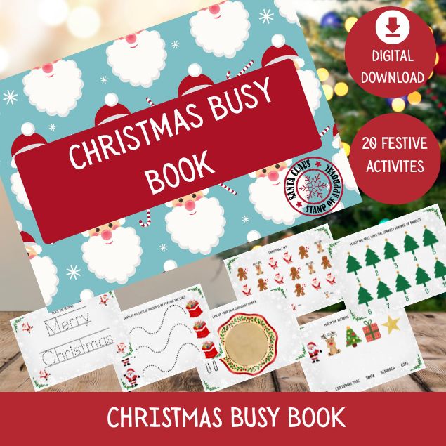 Christmas Busy Book – Printable Early Years Activity Pack | Teaching ...
