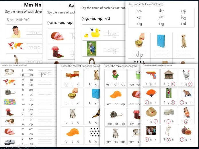 Complete A to Z Phonics CVC Words Worksheets | Read, Trace, Write ...