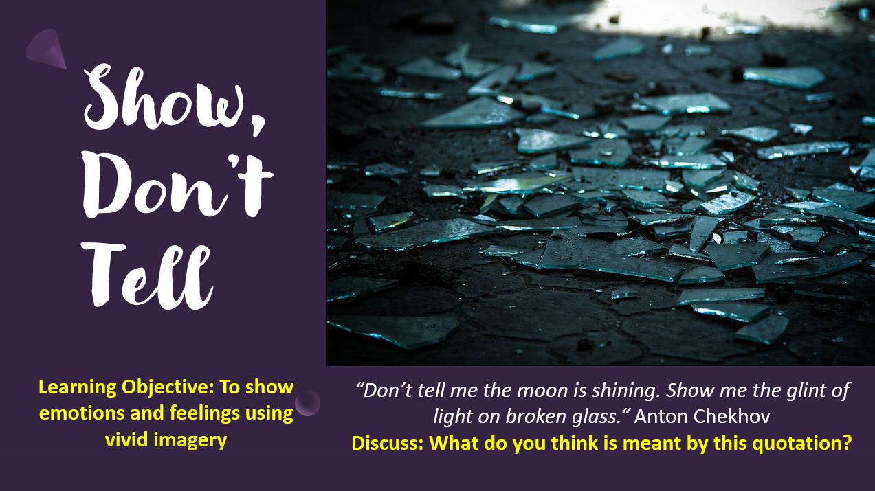 Show, Don't Tell - Writing About Emotions! | Teaching Resources