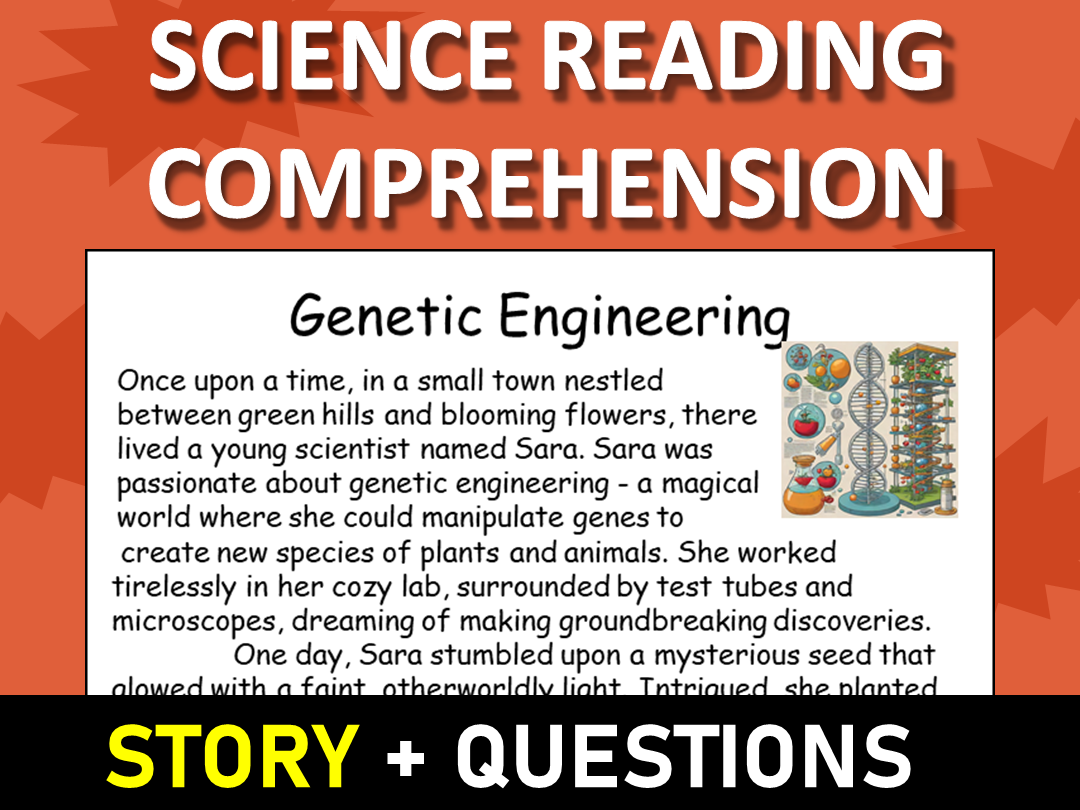 Genetic Engineering Reading Science Story Comprehension Questions ...