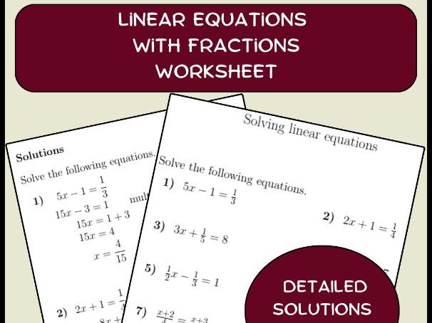 Fractional Equations Worksheet Tes Solving Equations With Fractions Fractional Equations Worksheet Tes Solving Equations With Fractions