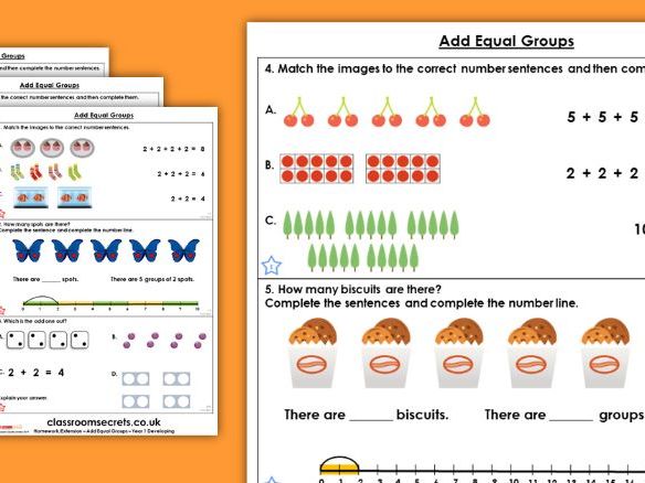 Year 1 Add Equal Groups Summer Block 1 Maths Homework Extension ... Year 1 Add Equal Groups Summer Block 1 Maths Homework Extension ...