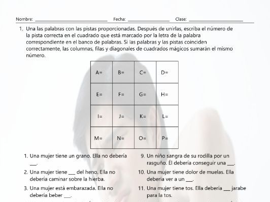 Advice Modals Magic Square Spanish Worksheet | Teaching Resources