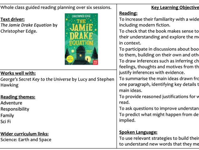 Jamie Drake Equation guided reading | Teaching Resources