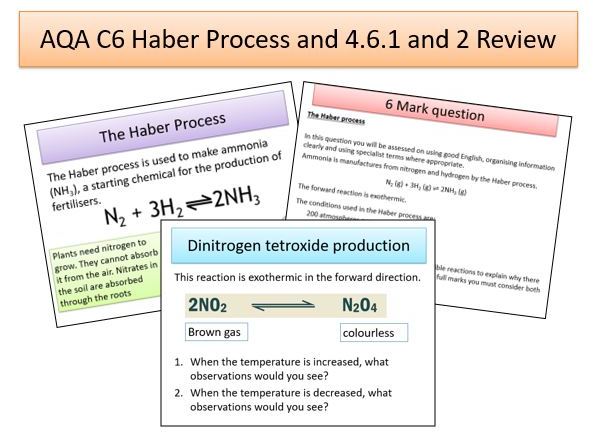 AQA C6 Haber Process and C6 Review (Triple and Trilogy) | Teaching ...