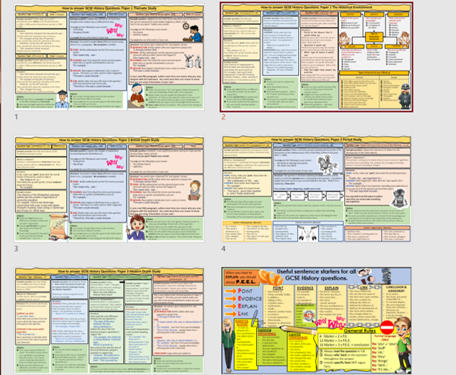 GCSE HISTORY Edexcel: How to answer the exam questions and technique ...