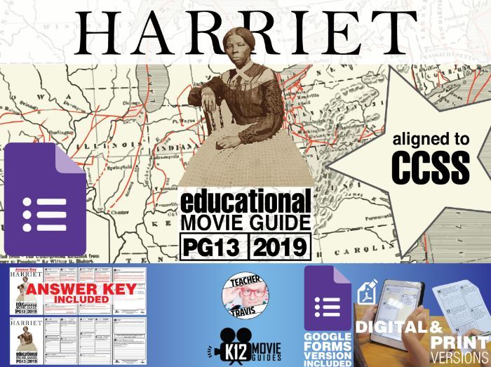 Harriet Movie Guide | Questions | Worksheet (PG13 - 2019) | Teaching Resources