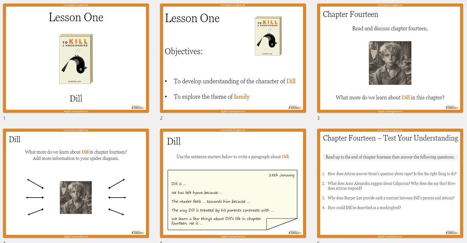 To Kill a Mockingbird - Chapter 14 and Chapter 15 | Teaching Resources