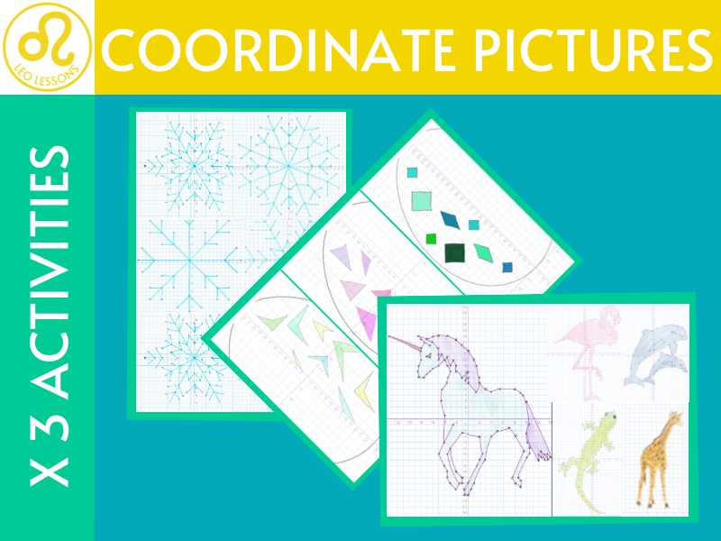 Coordinate Pictures Bundle | Teaching Resources