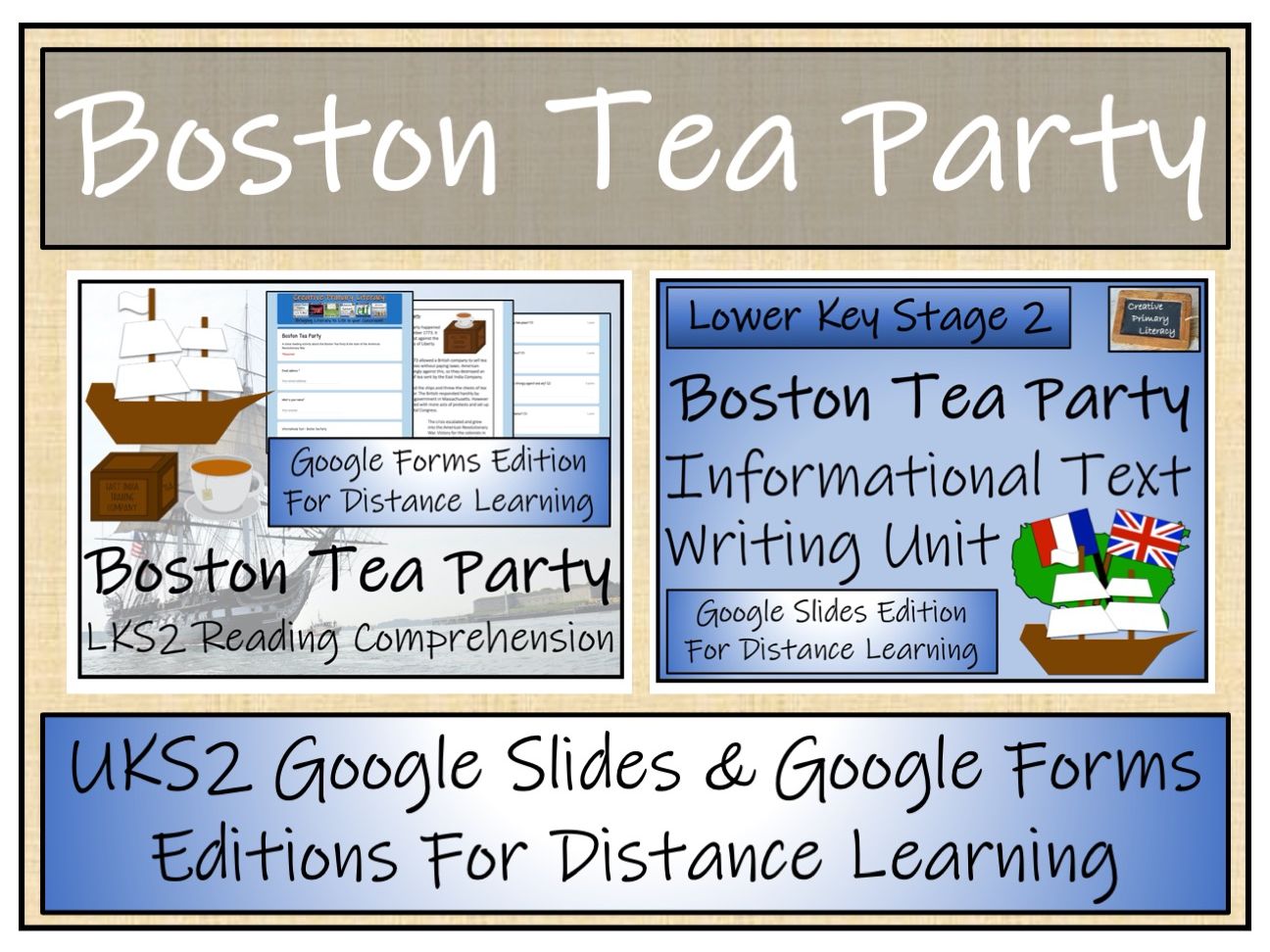 LKS2 Boston Tea Party Informational Writing & Reading Comprehension ...