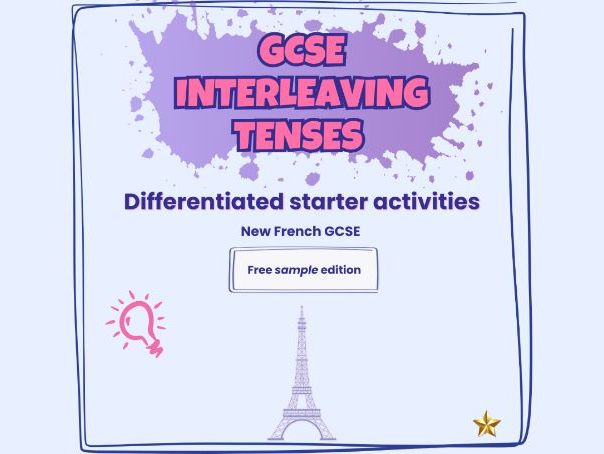 GCSE Interleaving Tenses – Free Sample Starters | Teaching Resources