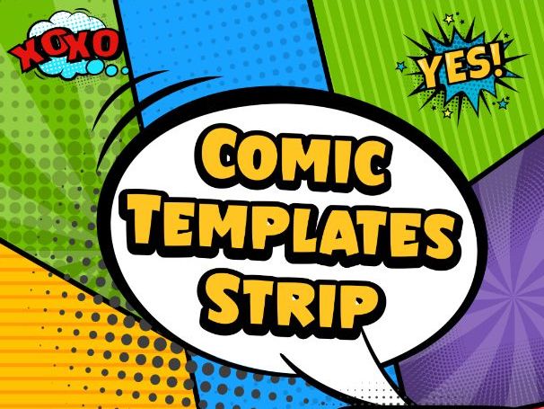 Comic Strip Story Templates Comic Paper Book Template Graphic Novel ...