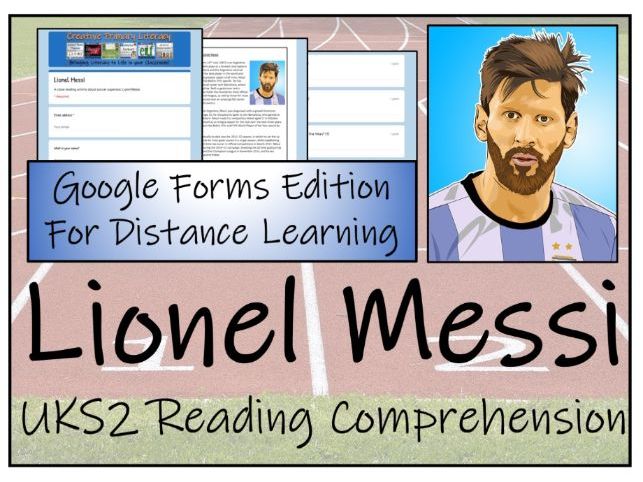 UKS2 Lionel Messi Reading Comprehension Activity | Digital & Print ...